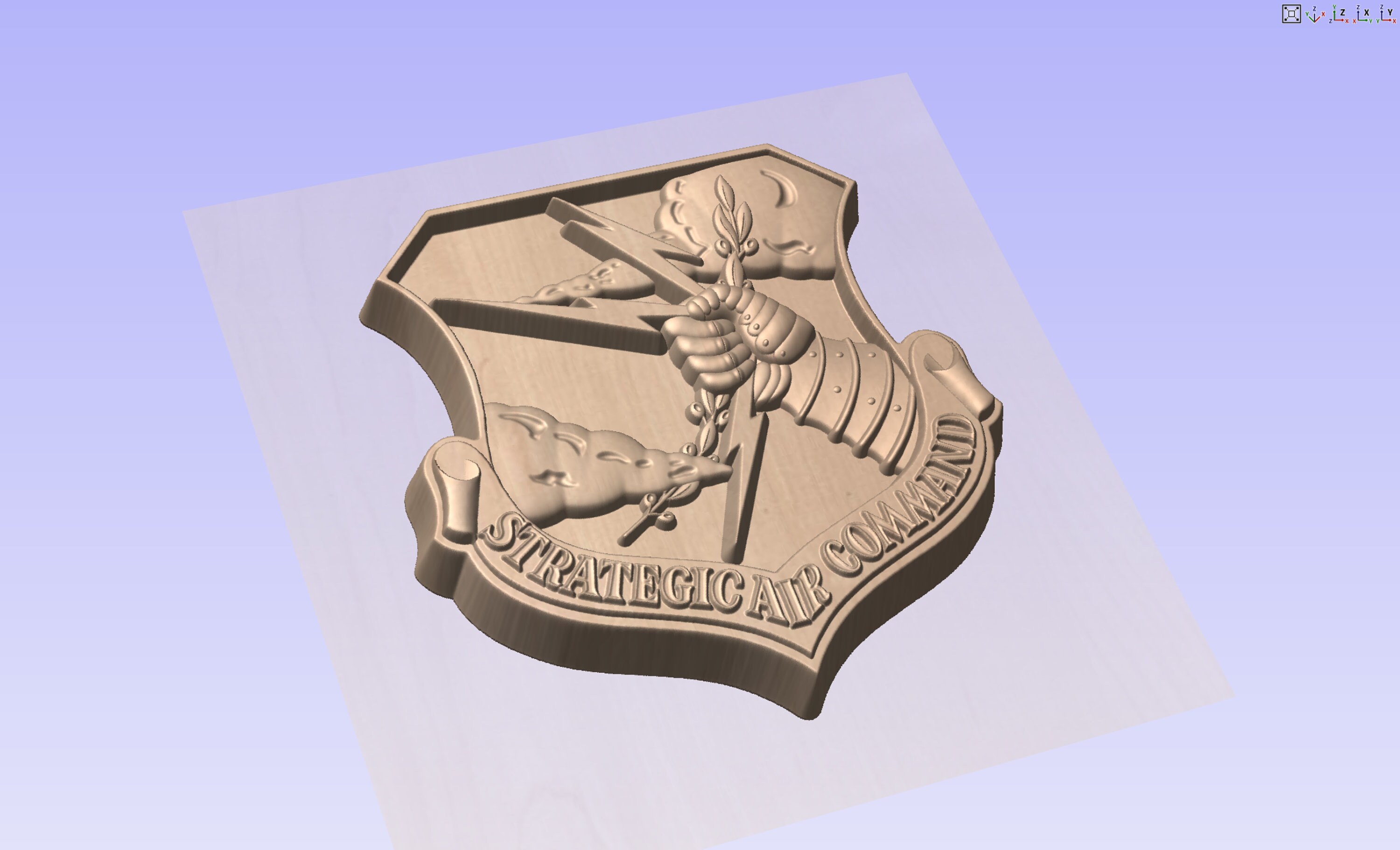 USAF SAC strategic Air Command Unit Patch 3D Model - Etsy