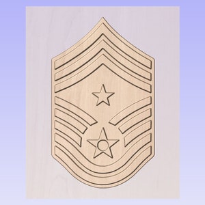 USAF Command Chief Master Sergeant E9 3d Model - Etsy