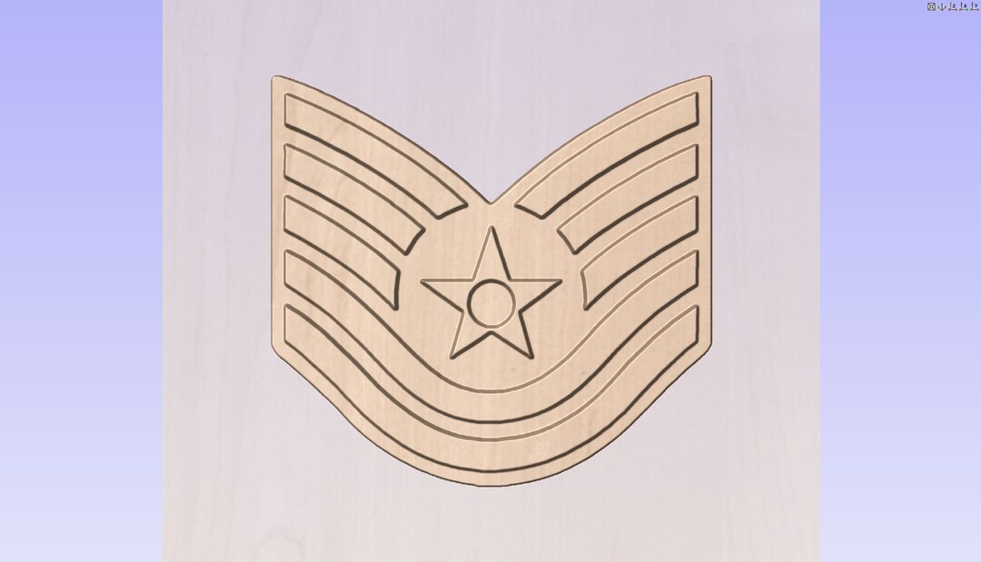 USAF Technical Sergeant Rank E6 3d Model - Etsy Australia