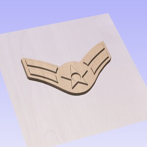 USAF Airmen First Class Rank E3 3d Model - Etsy
