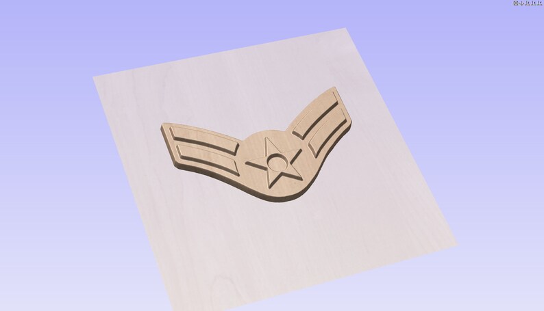 USAF Airmen First Class Rank E3 3d Model - Etsy