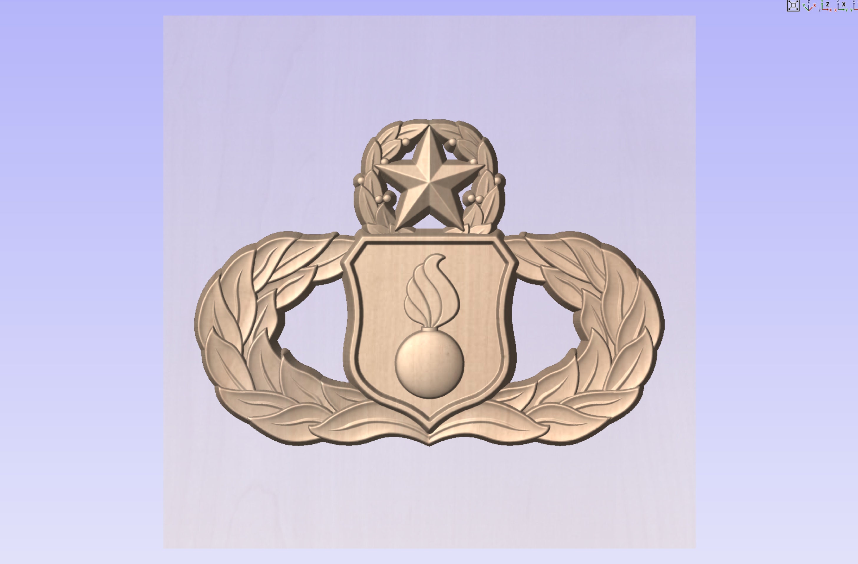 USAF Master Munitions Badge 3D Model - Etsy