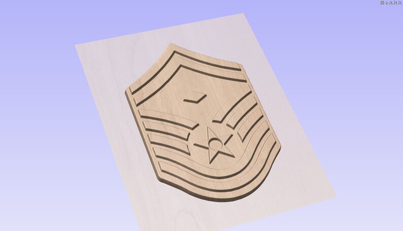 USAF First Sergeant Rank E-8 3d Model - Etsy