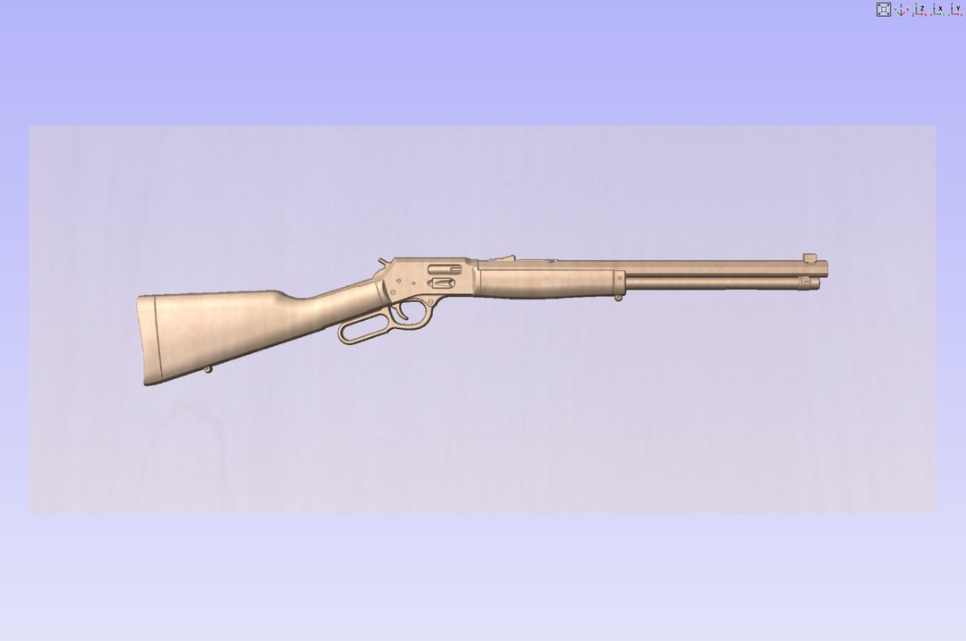 Cowboy Lever Action Rifle Plain Version 3D Model (DECORATIVE) - Etsy