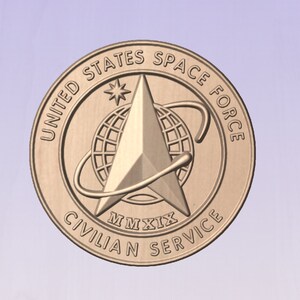US Space Force Civilian Service Pin 3D Model - Etsy