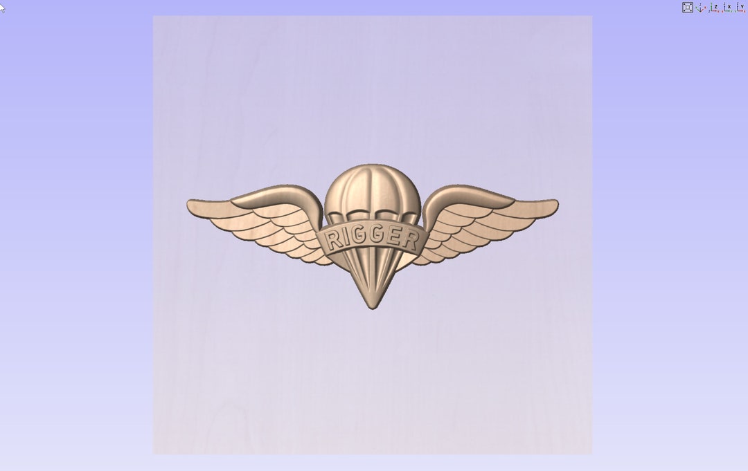 US ARMY Rigger Badge 3D Model - Etsy