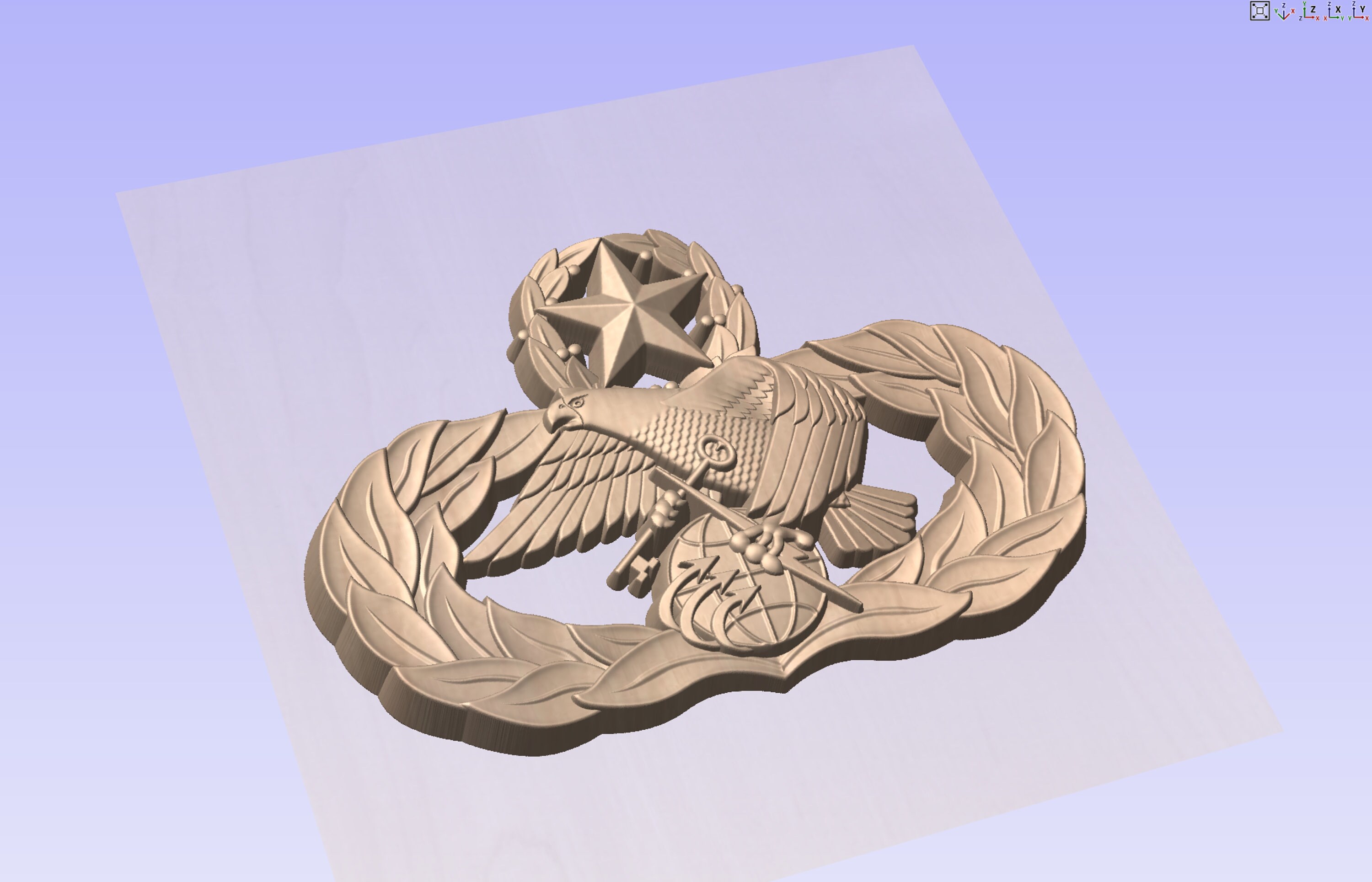 USAF Master Logistics Readiness Badge 3D Model - Etsy
