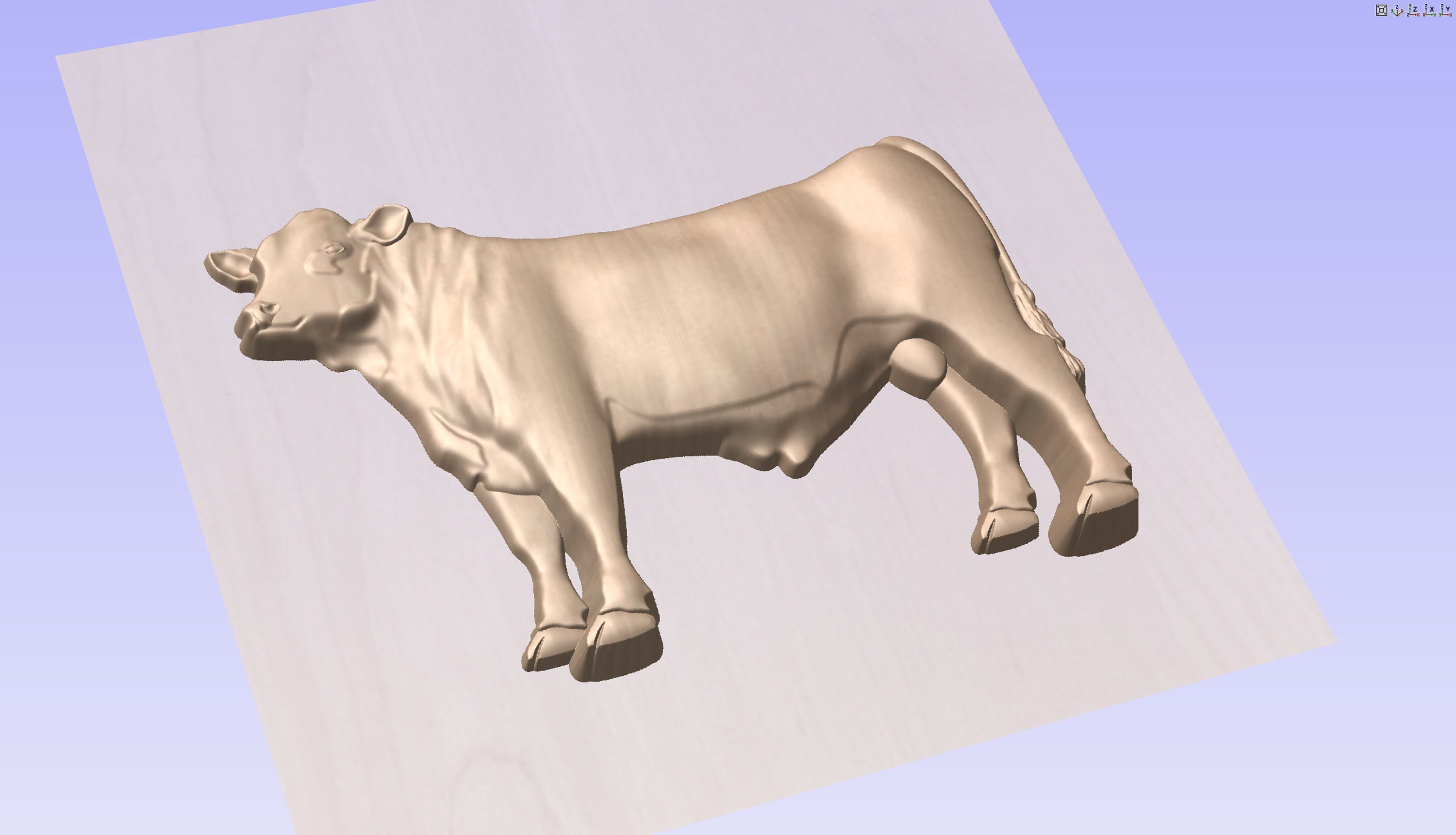 Bull 3D Model - Etsy