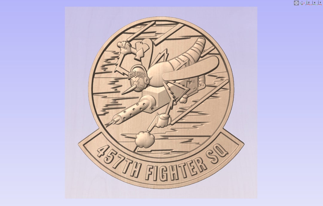 USAF 457th Fighter Squadron Unit Patch 3D Model - Etsy