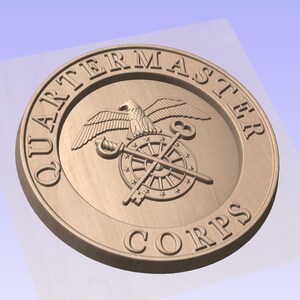 US Army Quartermaster Logo Version 2 3D Model - Etsy