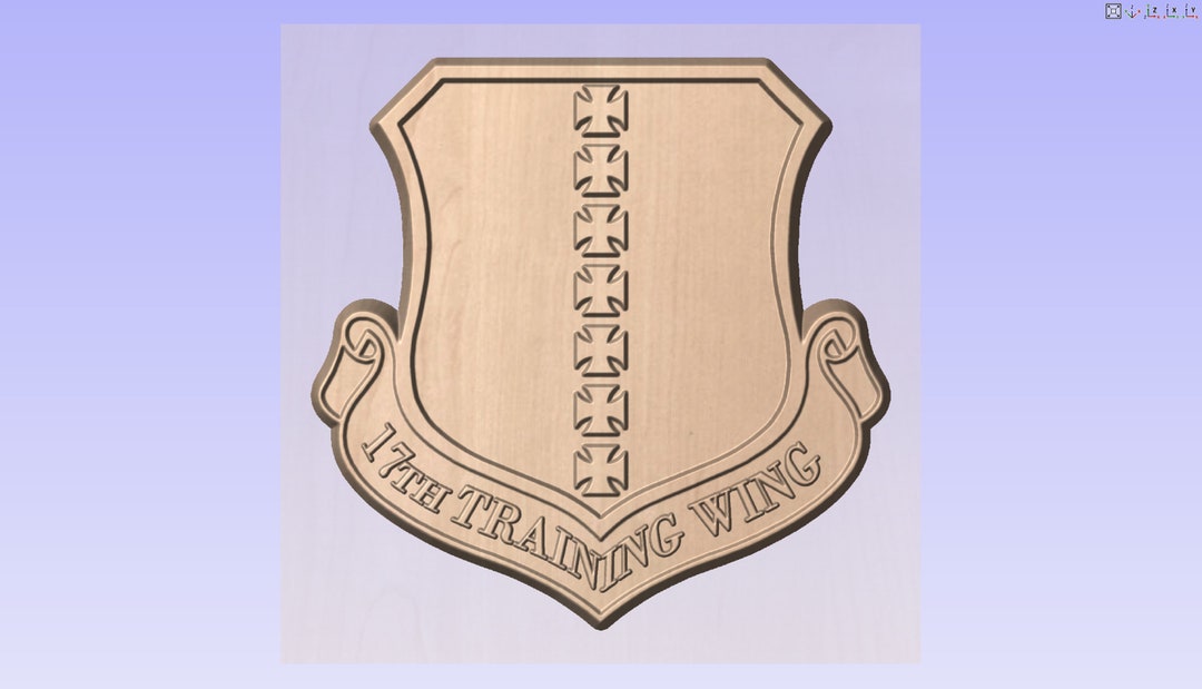 USAF 17th Training Wing Patch 3D Model - Etsy