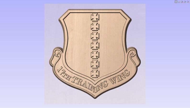 USAF 17th Training Wing Patch 3D Model - Etsy