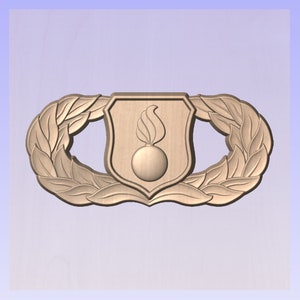 USAF Basic Munitions Badge 3D Model - Etsy
