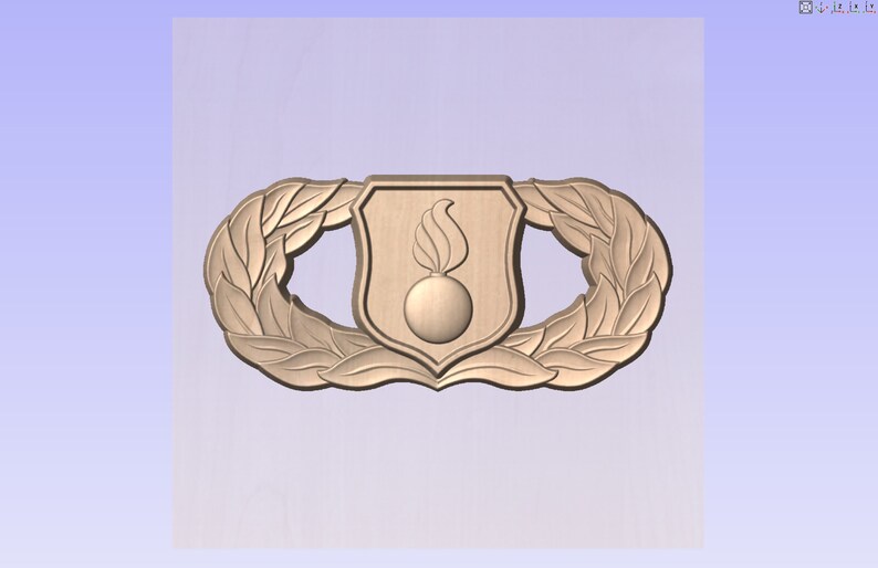 USAF Basic Munitions Badge 3D Model - Etsy
