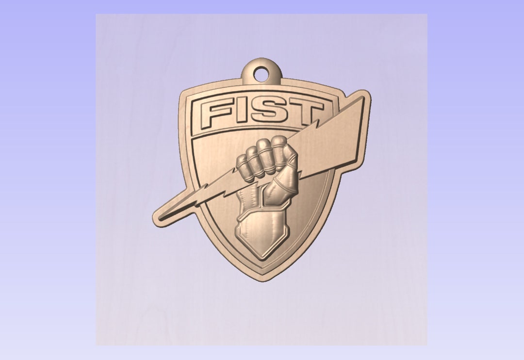 Us Army 13f Fist 4 Ornament 3d Model Etsy