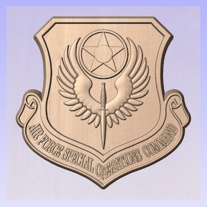 USAF AFSOC (air Force Special Operations Command) Unit Patch 3D Model ...