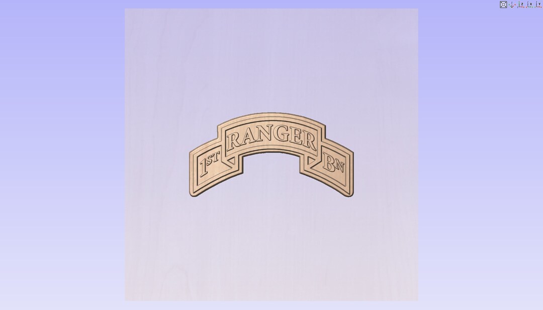 US Army 1st Battalion Scroll 3D Model - Etsy