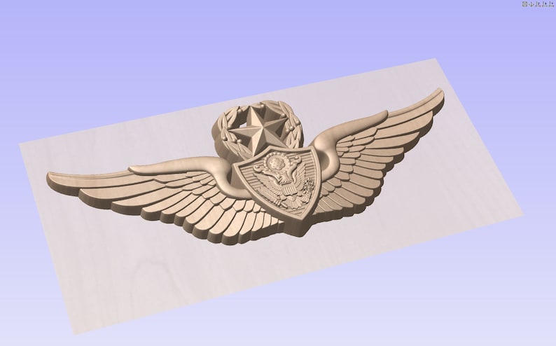 US Army Master Aircrew Wings 3D Model - Etsy