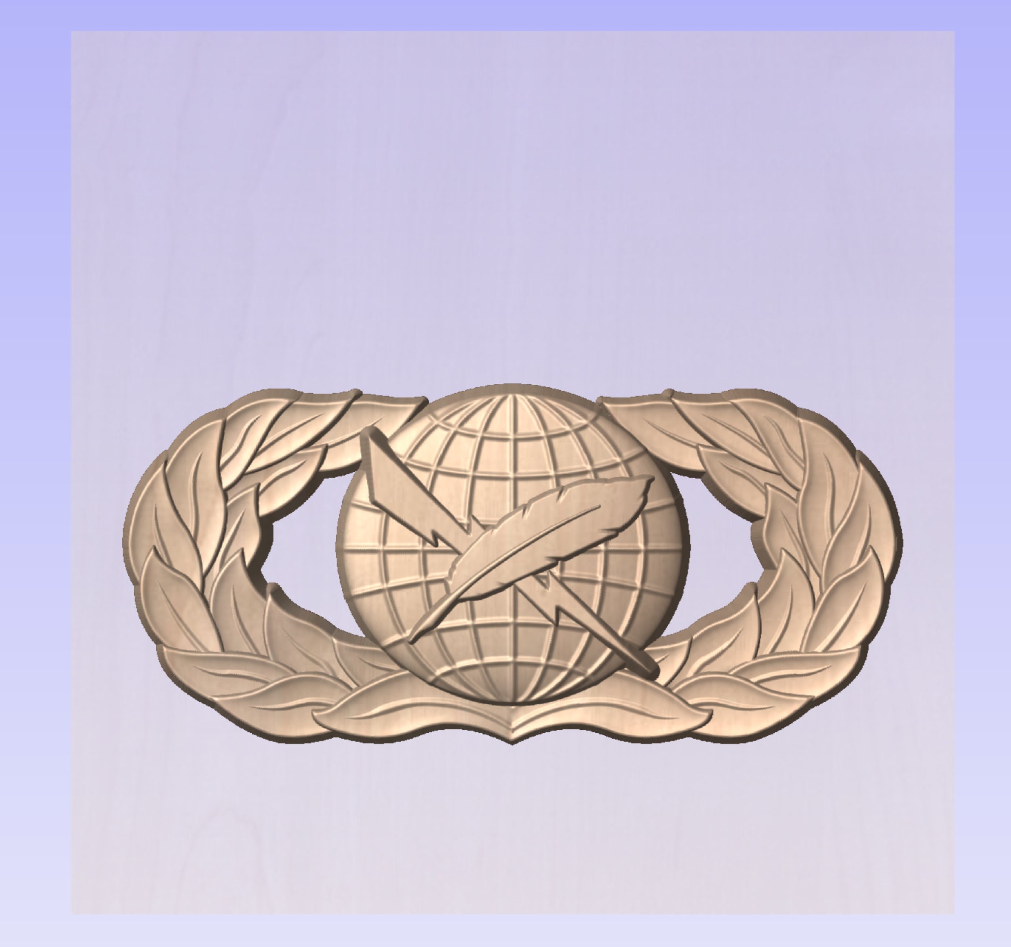 USAF Public Affairs Badge 3D Model - Etsy