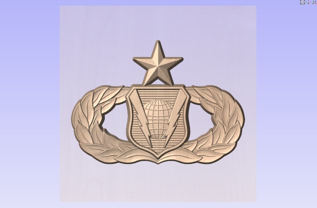 USAF Senior Command & Control Badge 3D Model - Etsy UK