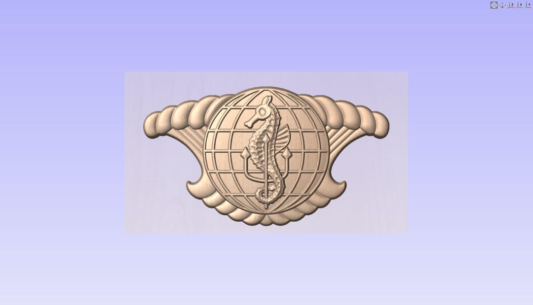 US Navy Integrated Undersea Surveillance System Badge 3D Model - Etsy