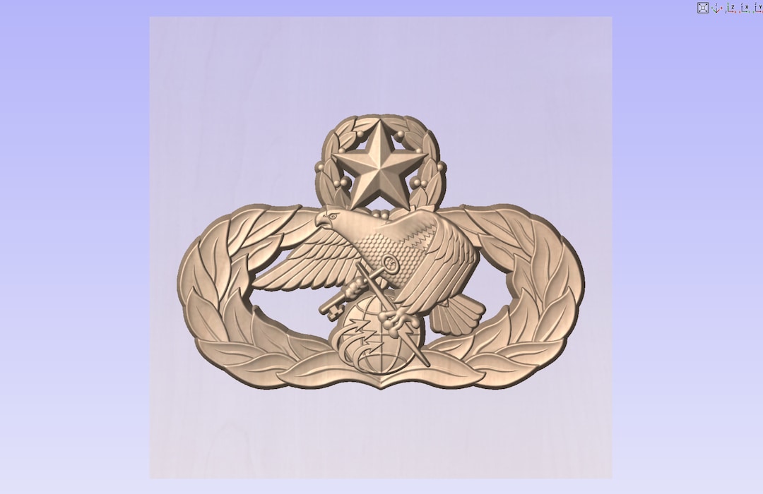 USAF Master Logistics Readiness Badge 3D Model - Etsy