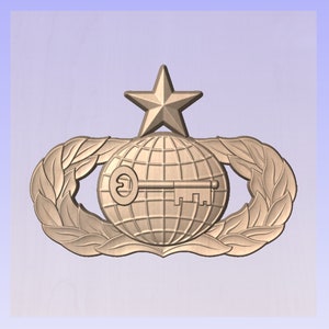 USAF Senior Intelligence Badge 3D Model - Etsy