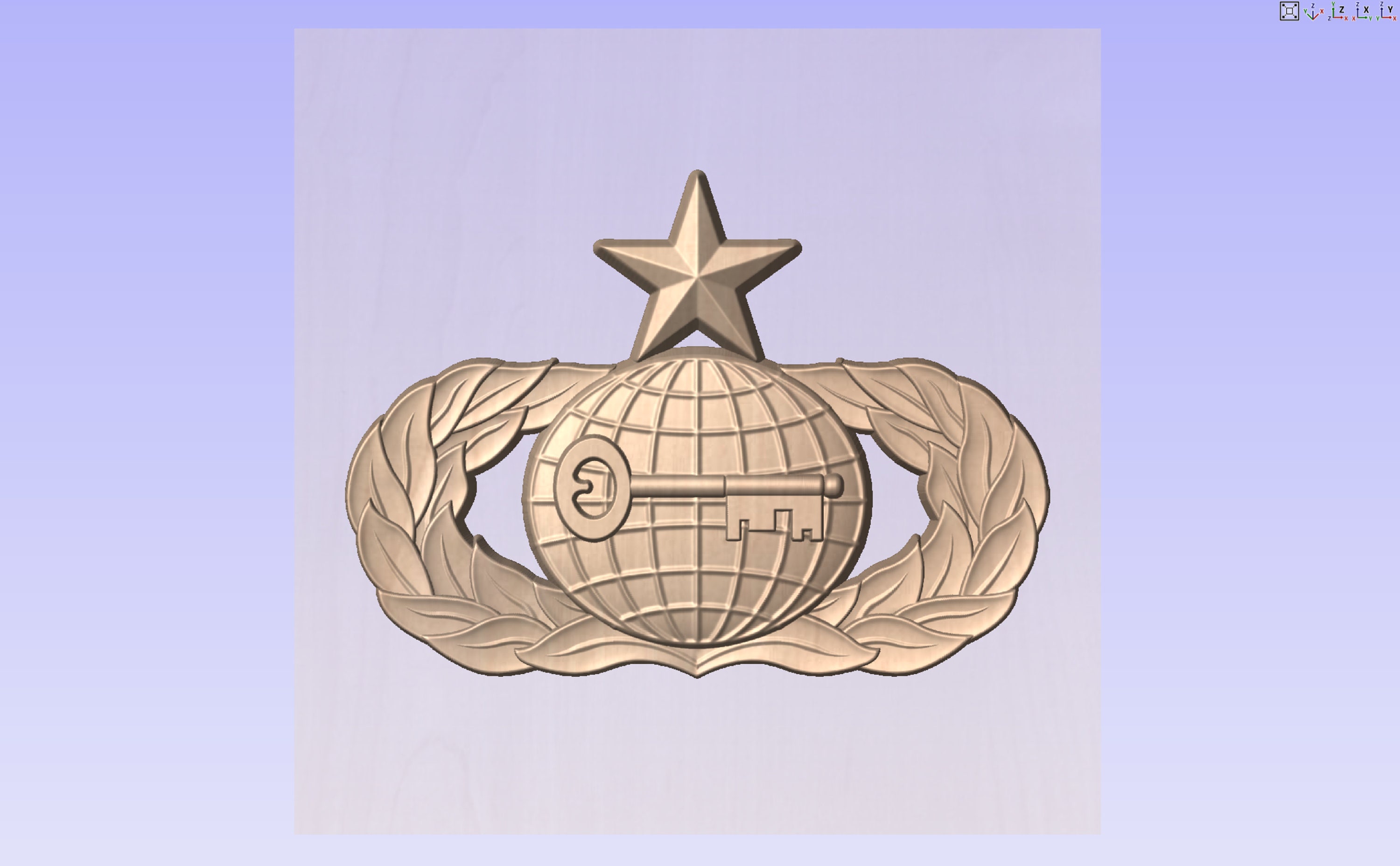 USAF Senior Intelligence Badge 3D Model - Etsy