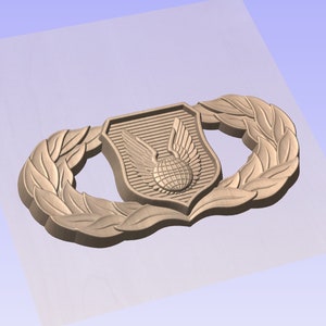 USAF Basic Operations Support Badge 3D Model - Etsy