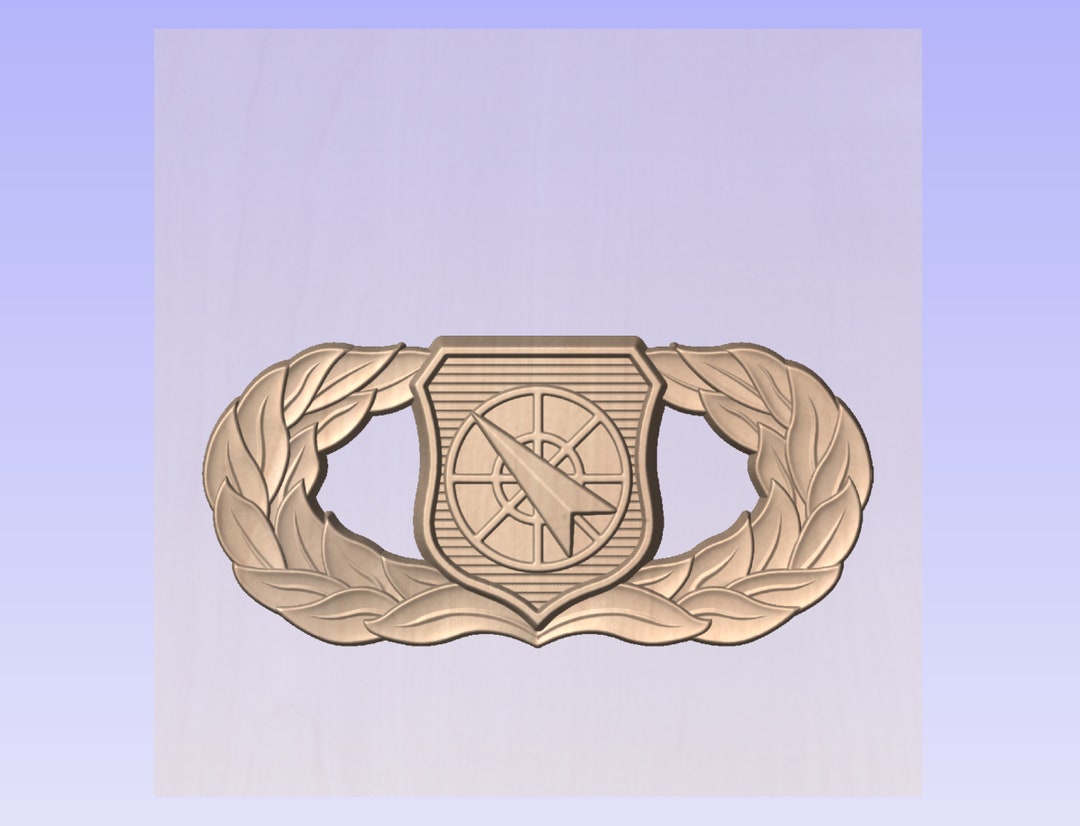 USAF Weapons Controller Badge 3D Model - Etsy