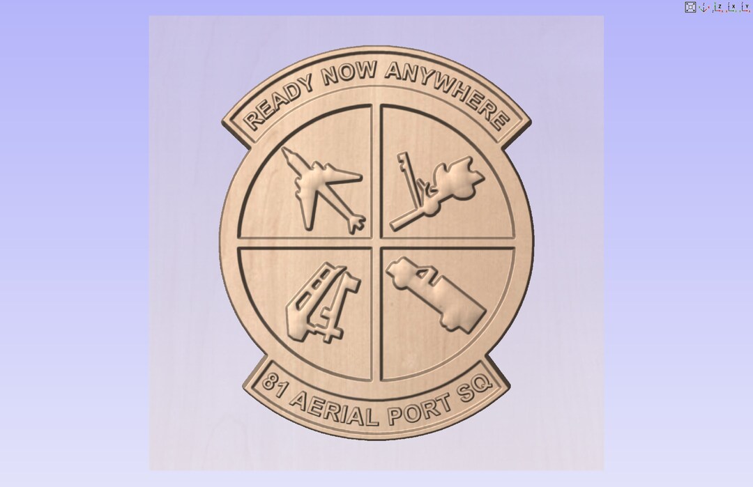 USAF 81st Aerial Port Squadron Unit Patch 3D Model - Etsy