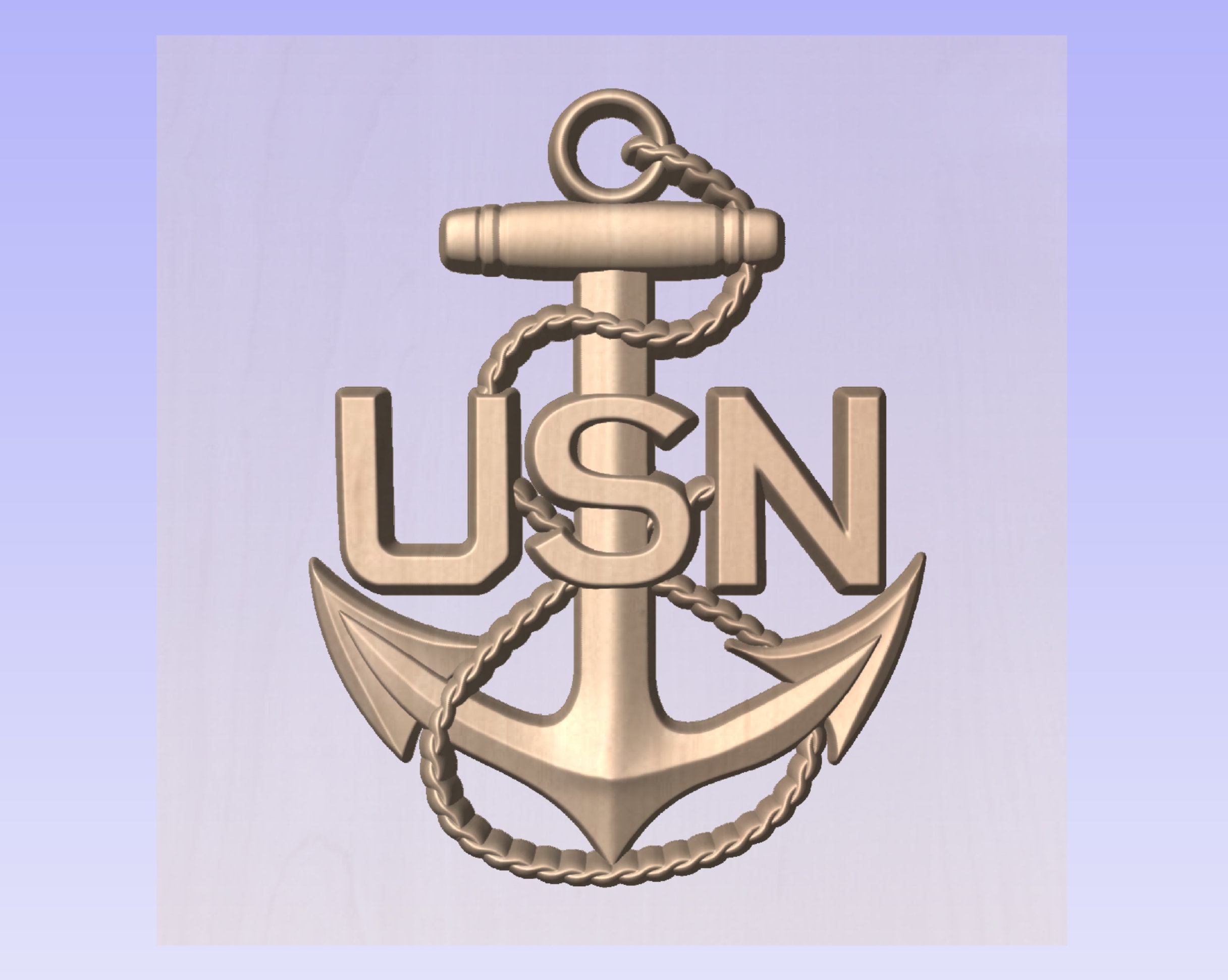 US Navy Anchor 3D Model - Etsy