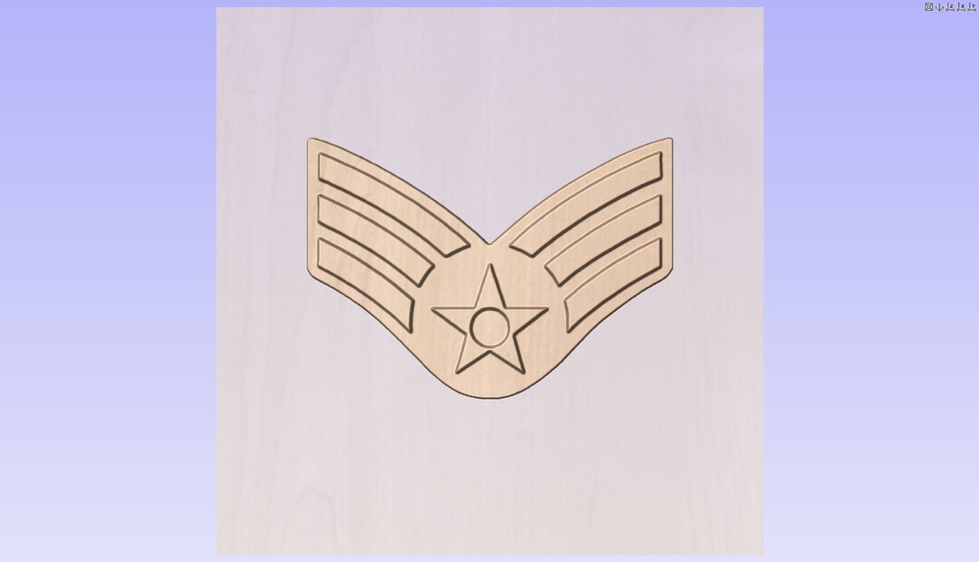 USAF Senior Airmen Rank E4 3d Model - Etsy UK