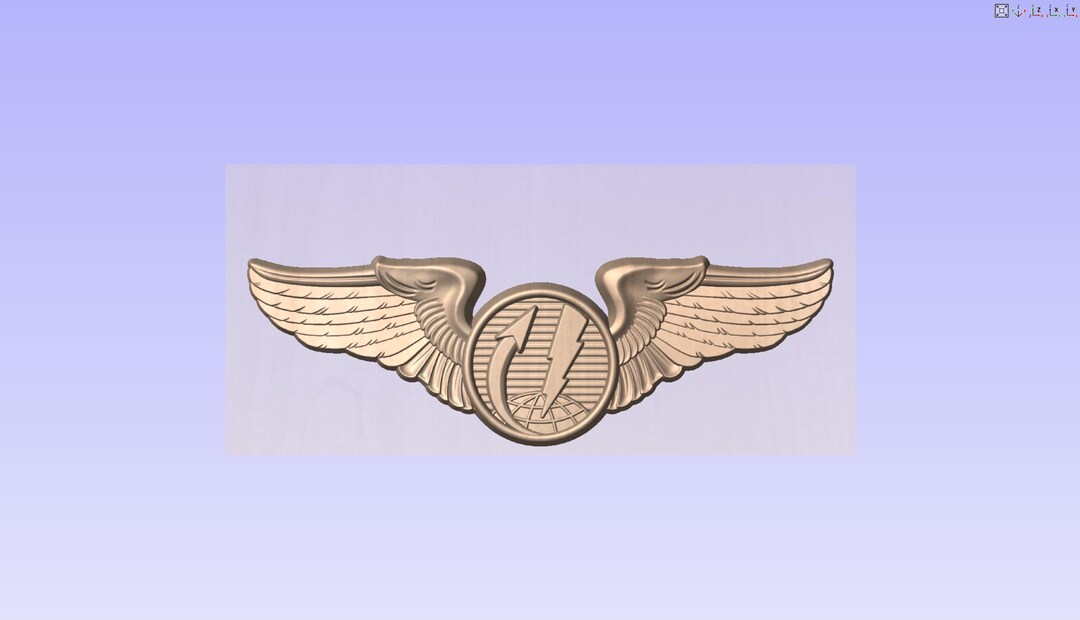 USAF Basic Remote Pilot Aircraft Wings Insignia 3D Model - Etsy