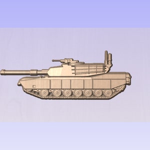 Abrams Tank 3D Model - Etsy