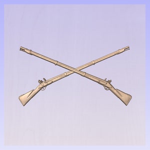 US Army Infantry Officer Insignia (springfield Arsenal Musket Model ...