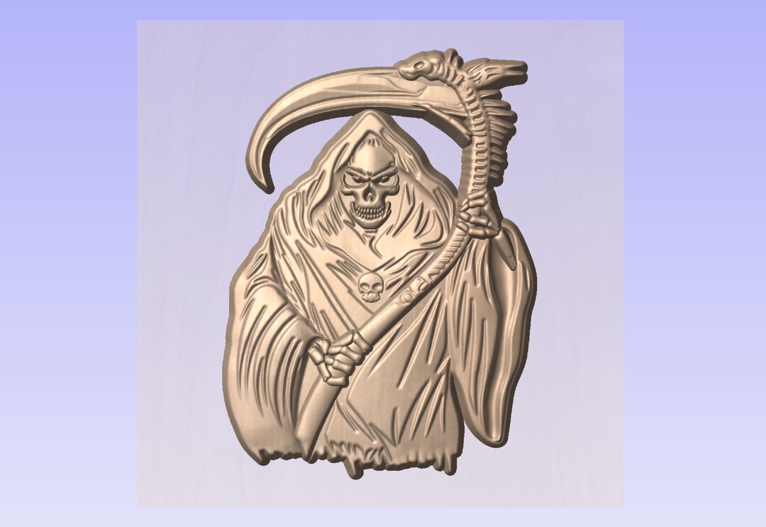 Grim Reaper 3D Model - Etsy