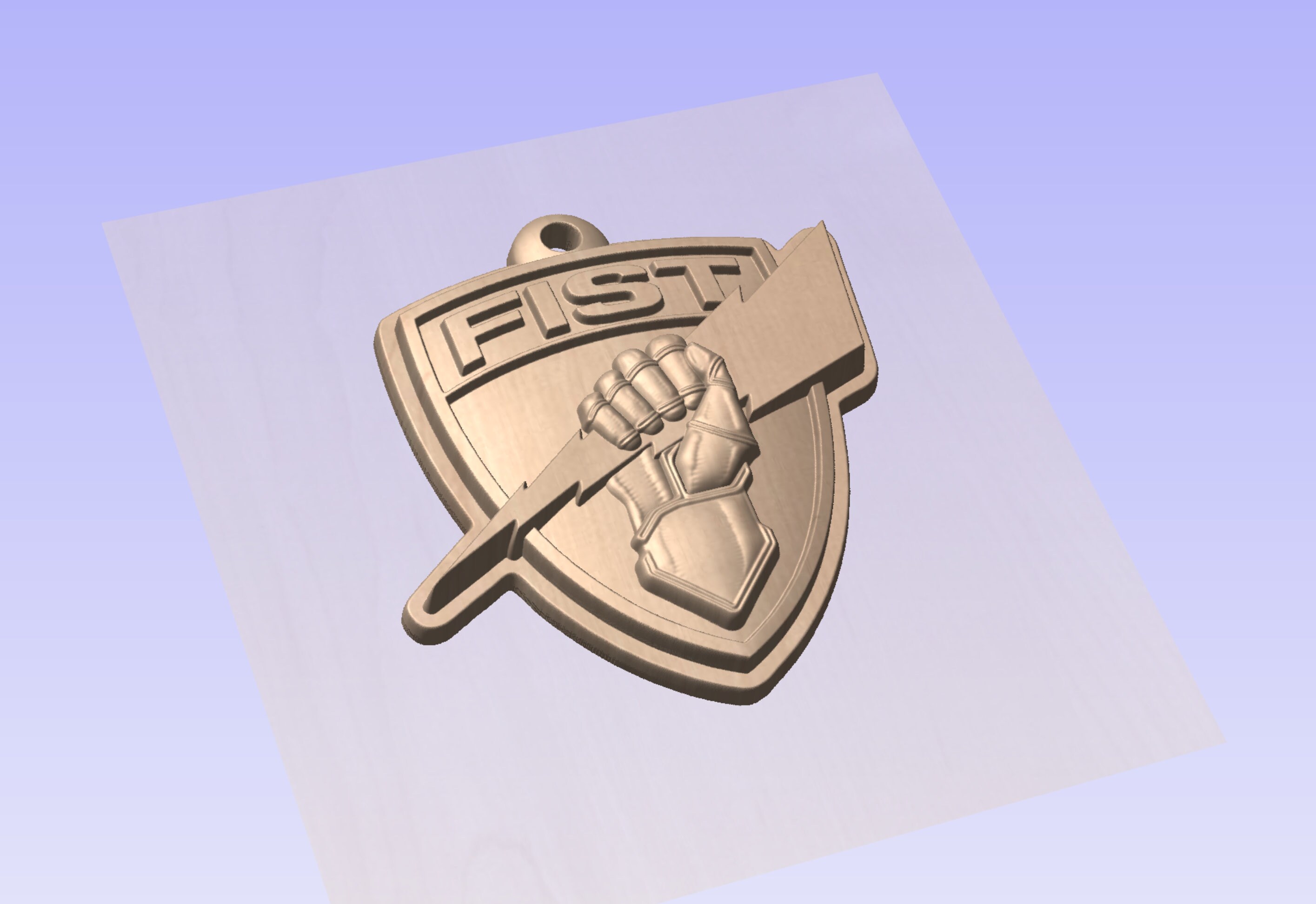 Us Army 13f Fist 4 Ornament 3d Model Etsy