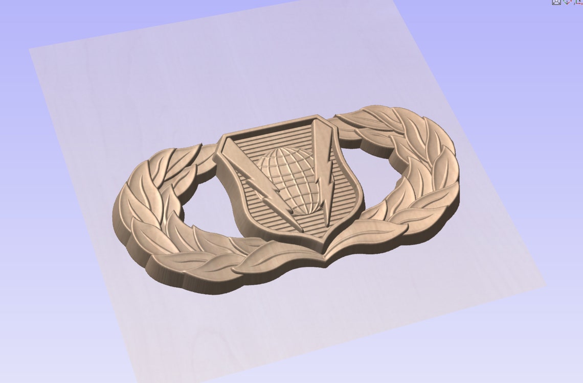 USAF Basic Command & Control Badge 3D Model - Etsy