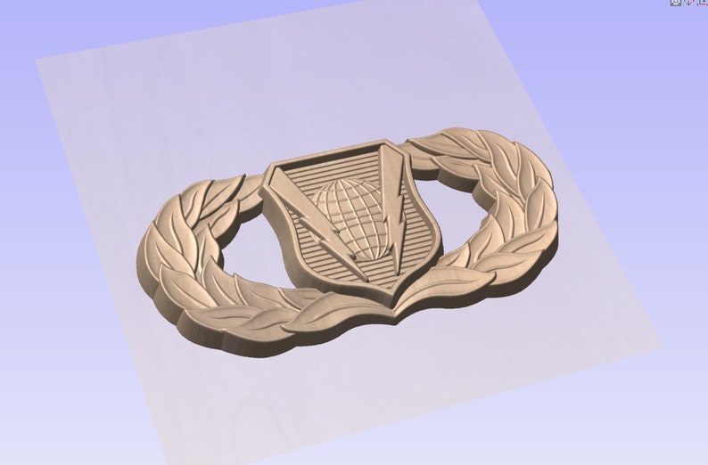 USAF Basic Command & Control Badge 3D Model - Etsy