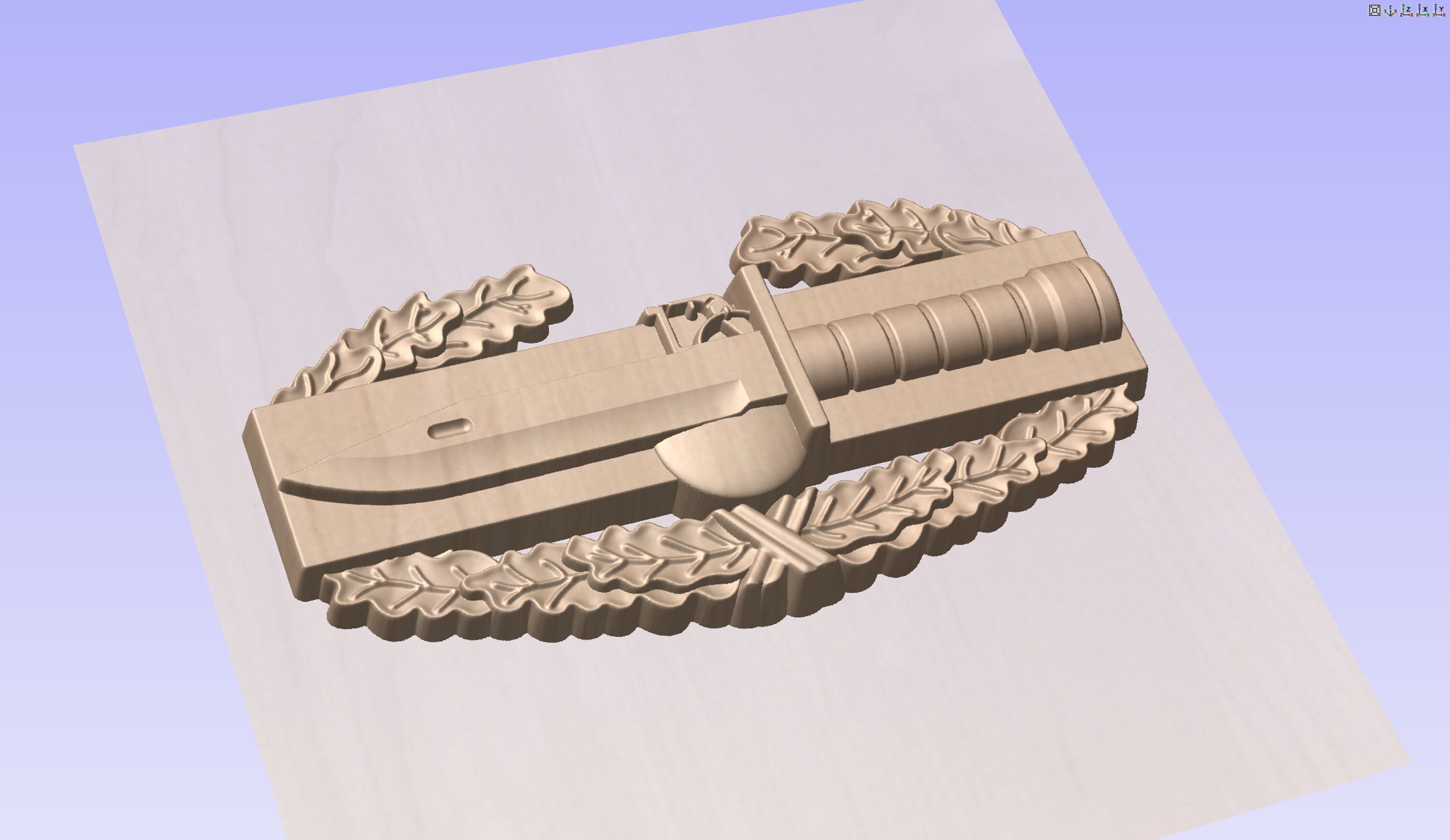 US Army Combat Action Badge 3D Model - Etsy UK