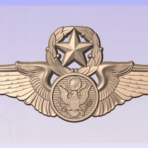 USAF Chief Enlisted Aircrew Wings Insignia 3D Model - Etsy