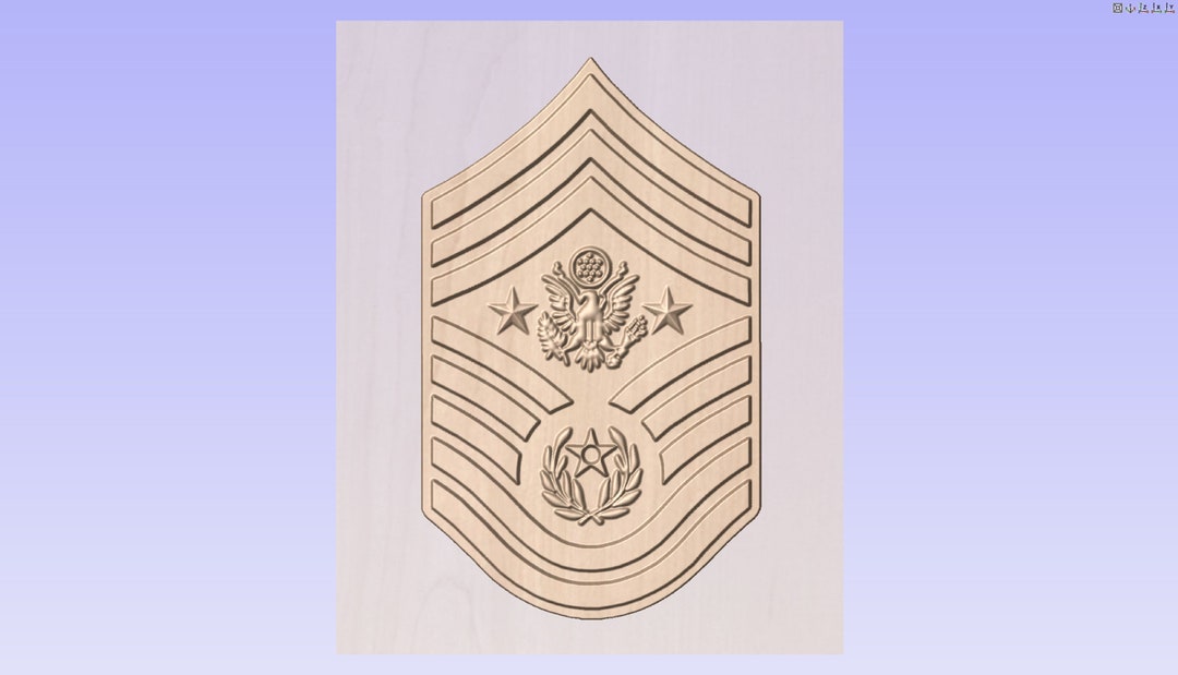 USAF Command Chief Master Sergeant of the Air Force E9 3d Model - Etsy