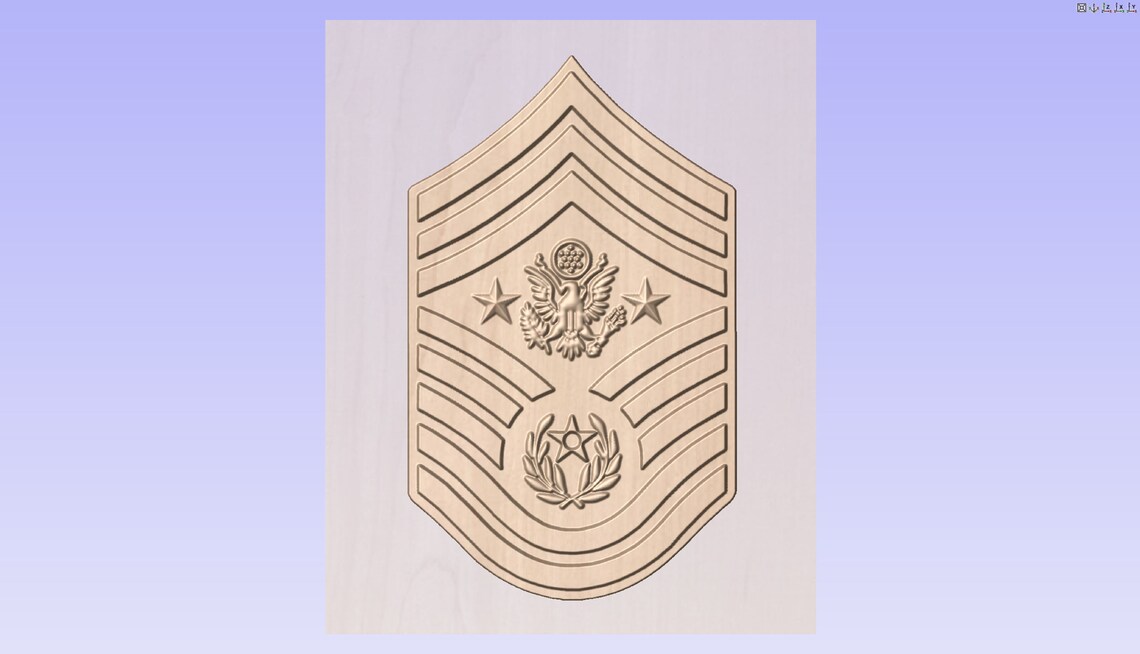 USAF Command Chief Master Sergeant of the Air Force E9 3d - Etsy