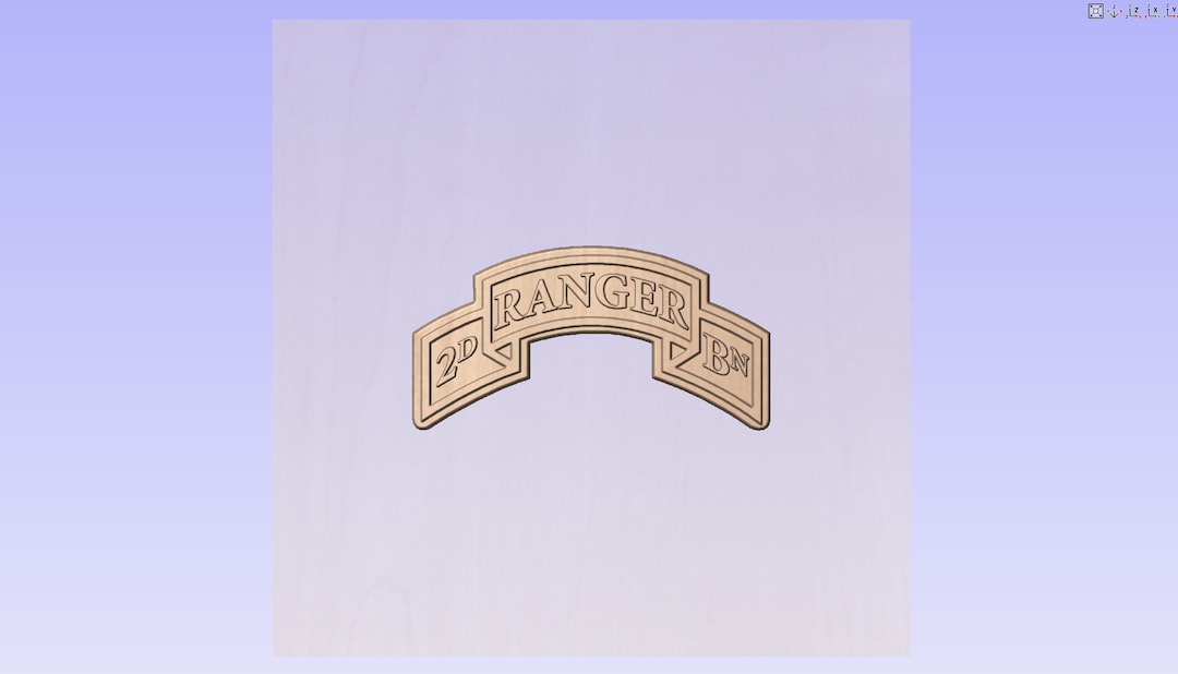 US Army 2nd Battalion Scroll 3D Model - Etsy