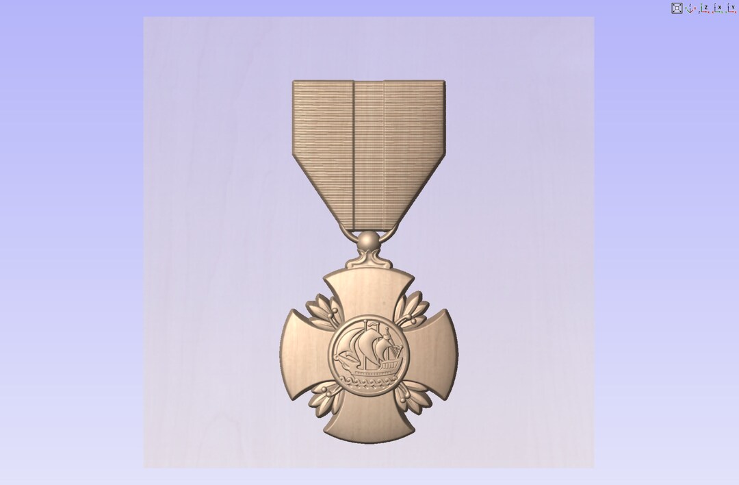 US Navy Cross Medal 3D Model - Etsy Canada