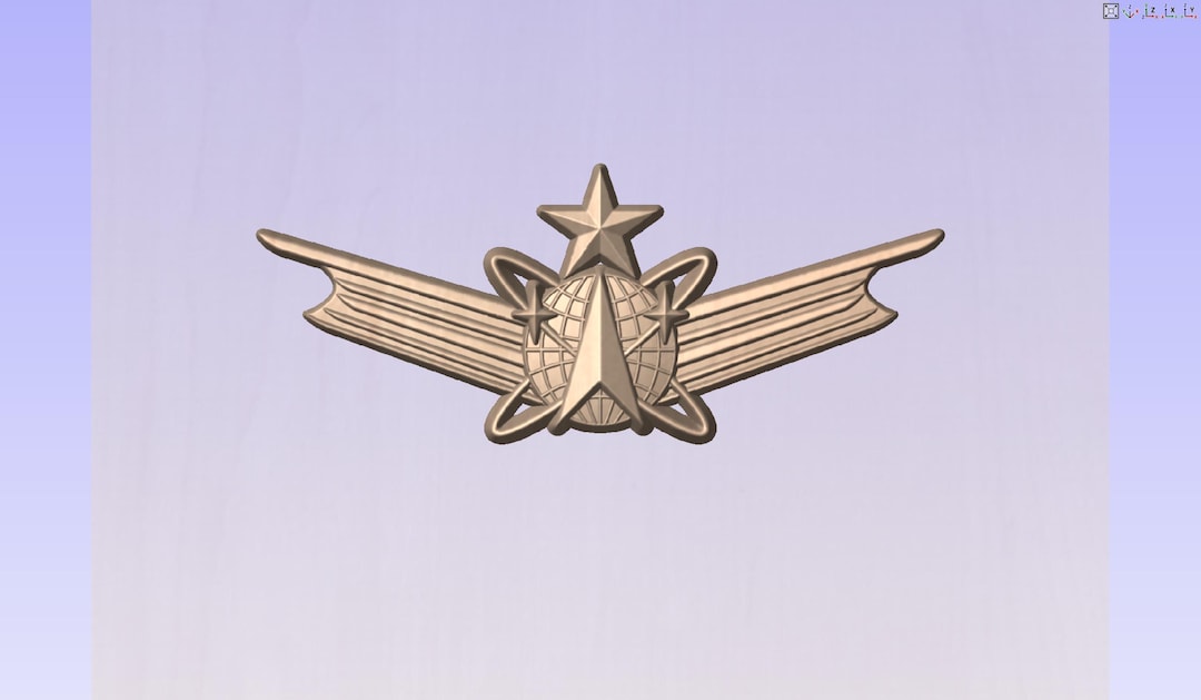 USAF Senior Space Operations Badge 3D Model - Etsy