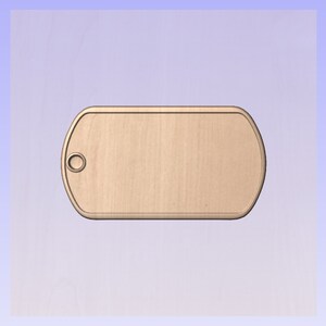 US Military Dog Tag 3D Model - Etsy