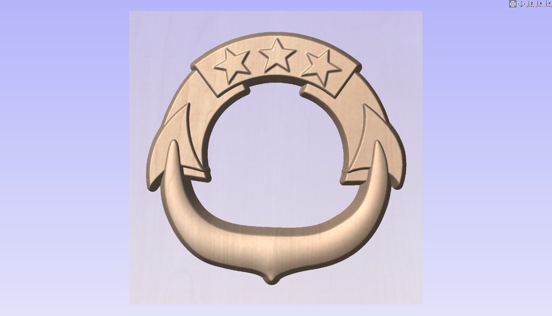 US Navy Small Craft Insignia Custom Version 3D Model - Etsy