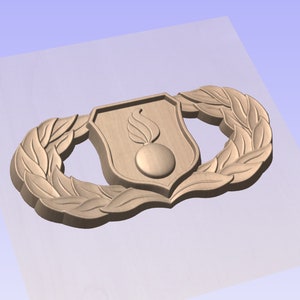 USAF Basic Munitions Badge 3D Model - Etsy